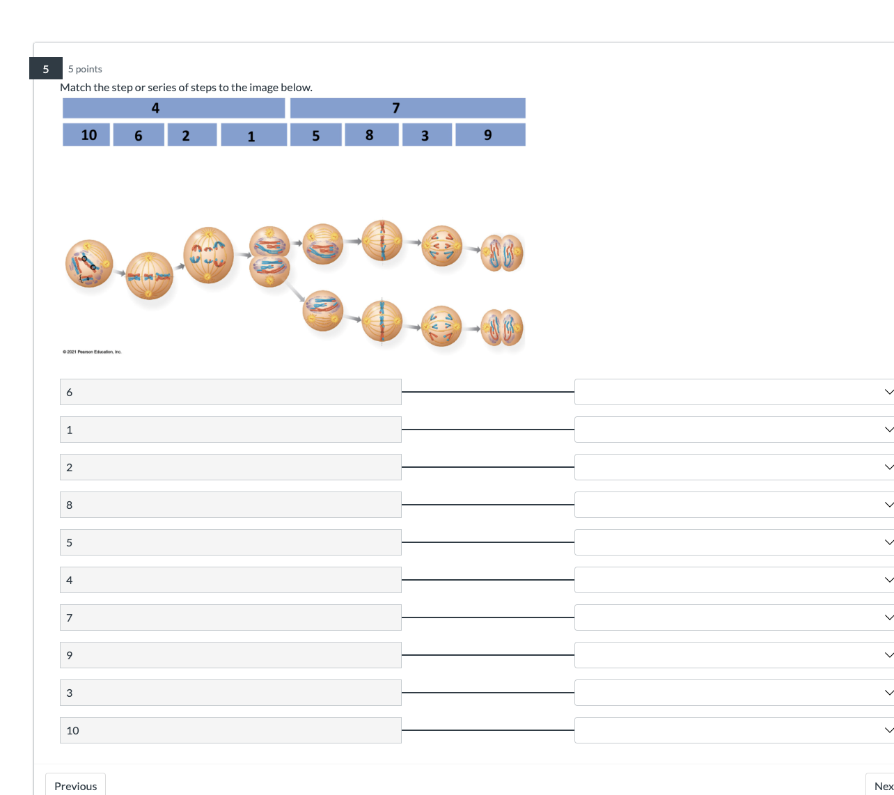 Solved Match the step or series of steps to the image below. | Chegg.com