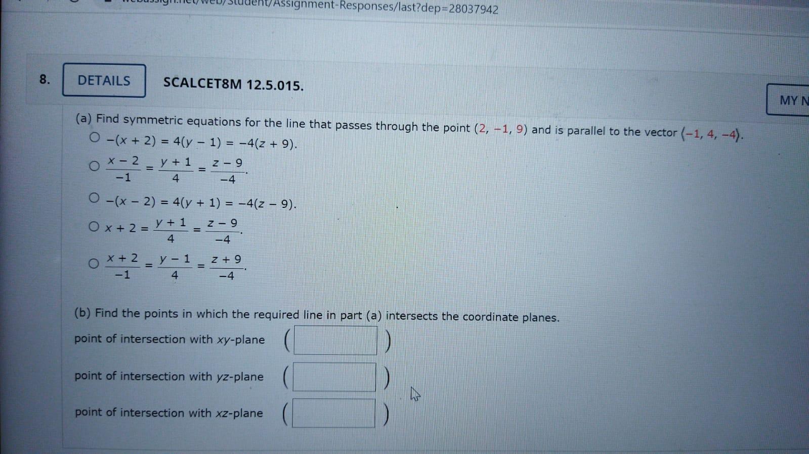 Solved Assignment-Responses/last?dep=28037942 8. DETAILS | Chegg.com