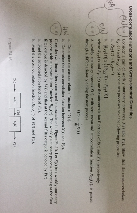 3A stochastic process XC) is defined by x(t) = | Chegg.com