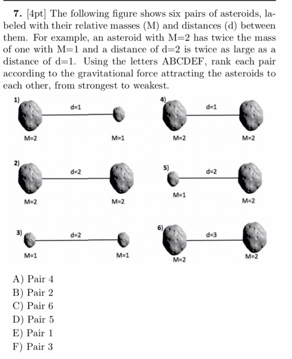 Solved 7。4pt] The following figure shows six pairs of | Chegg.com