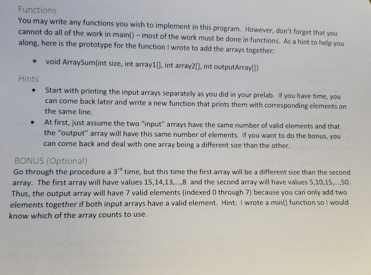 Solved Description For The Lab Assignment You Need To