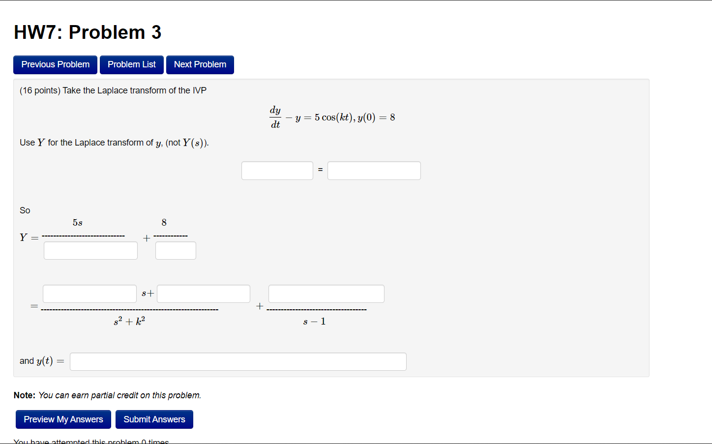 Solved HW7: Problem 3 Previous Problem Problem List Next | Chegg.com