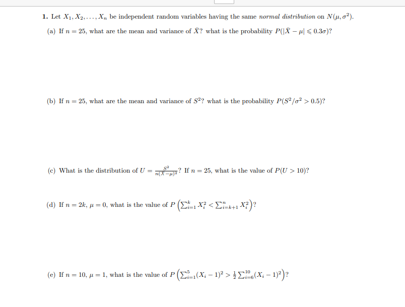 Solved Let x1,x2,dots,xn ﻿be independent random variables | Chegg.com