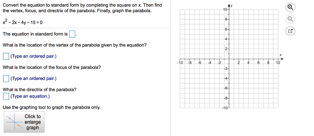 Solved Convert The Equation To Standard Form By Completing Chegg