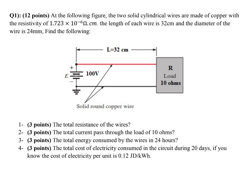 Solved Q1): (12 points) At the following figure, the two | Chegg.com