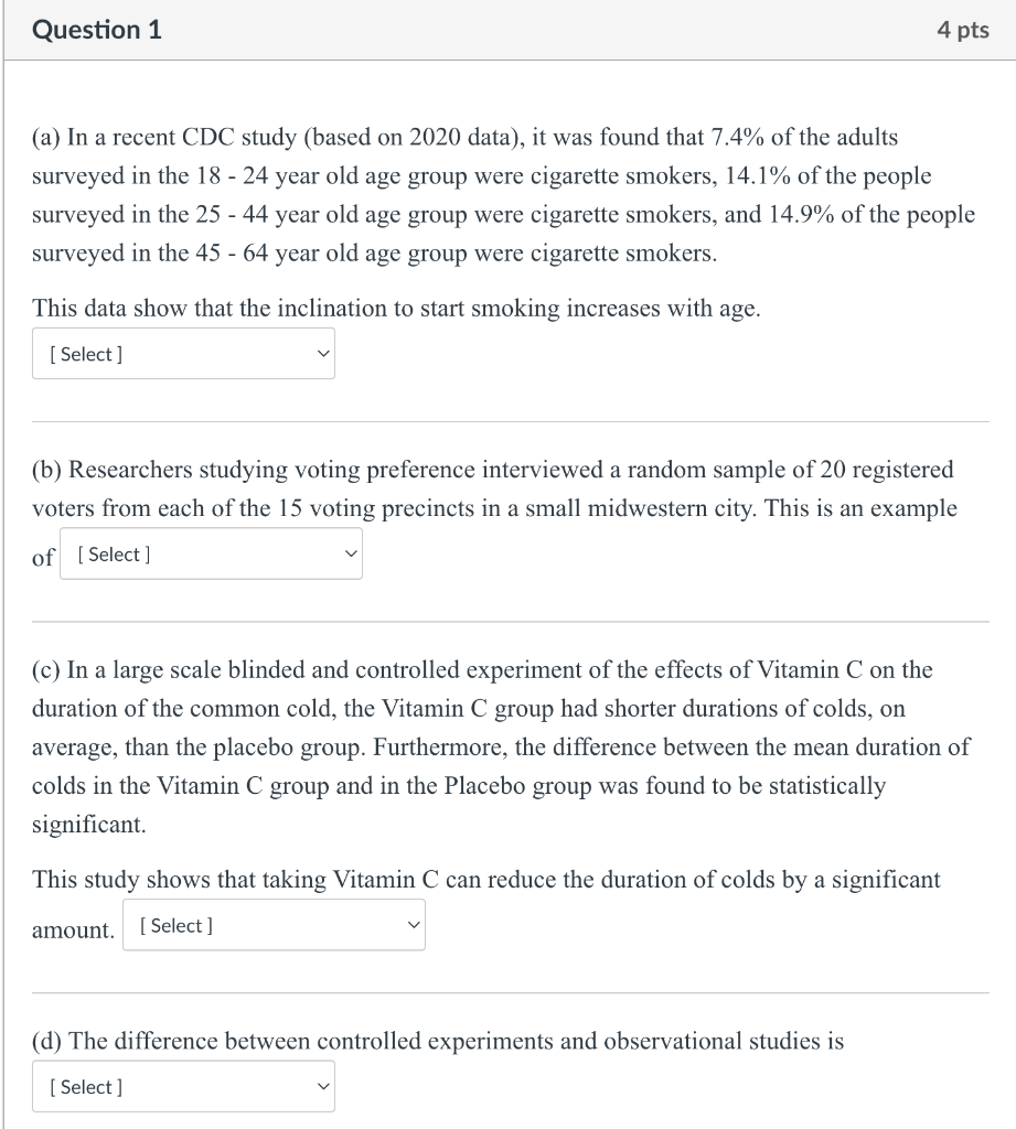 Solved (a) In a recent CDC study (based on 2020 data), it | Chegg.com