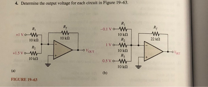 Solved 4. Determine the output voltage for each circuit in | Chegg.com