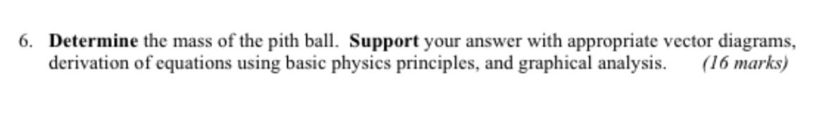 Solved Determine the mass of the pith ball. Support your | Chegg.com