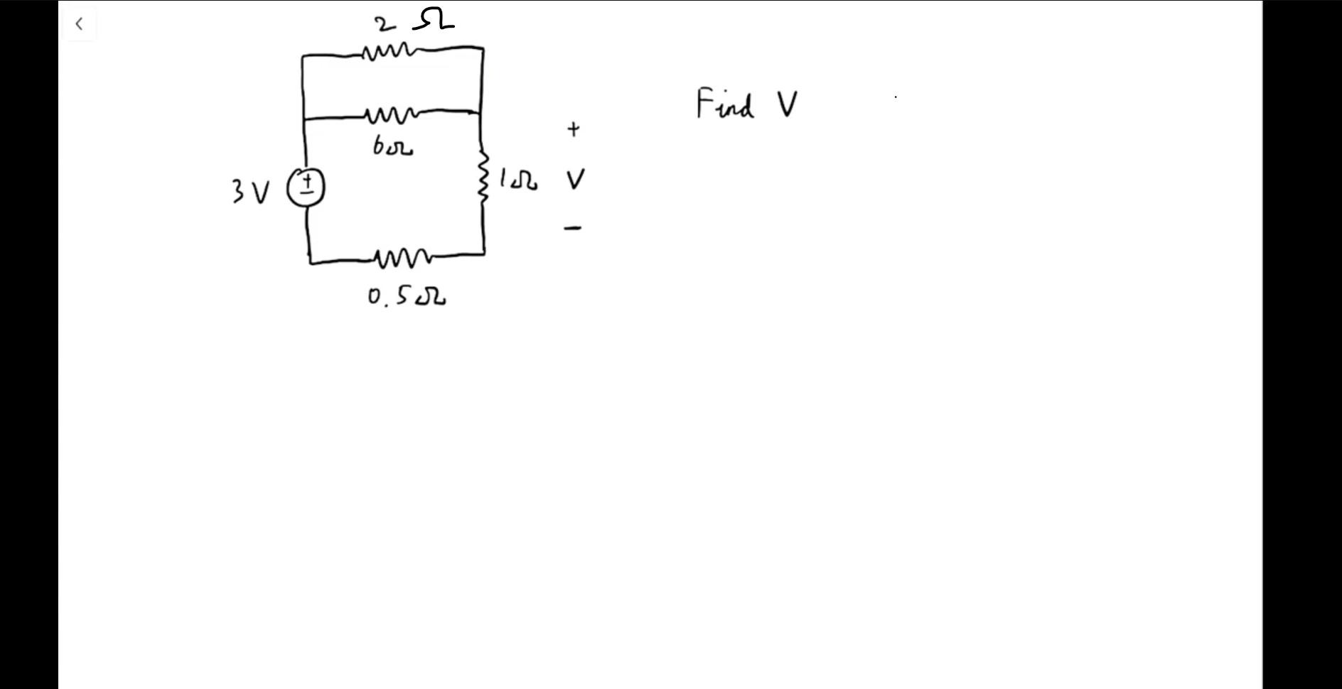Solved I need help with a circuit. Find the voltage across | Chegg.com