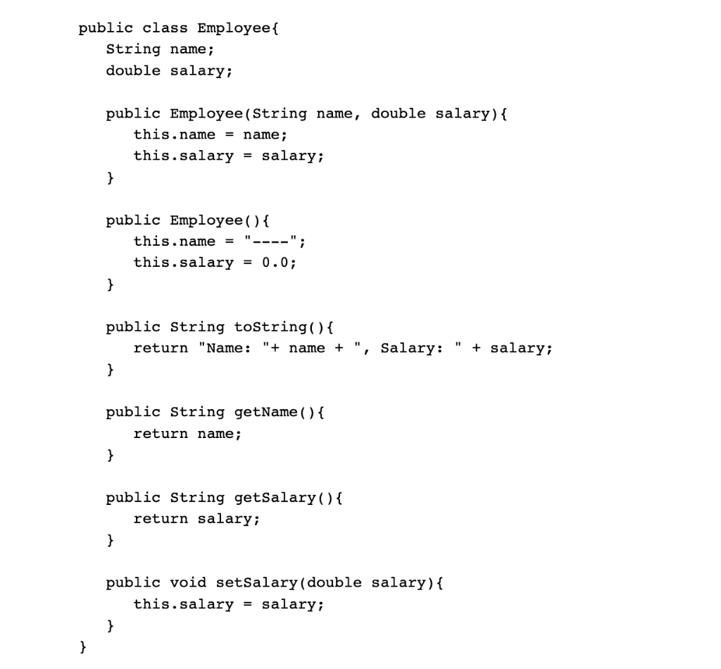 Solved 14 Create And Initialize An Arraylist Of Employee
