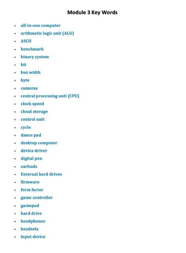 Solved Module 3 of the "Technology for Success - | Chegg.com