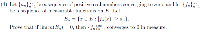 Solved (4) Let {an}n=1∞ be a sequence of positive real | Chegg.com