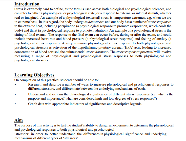 Solved Introduction, Objective and Hypothesis (20 marks) : - | Chegg.com