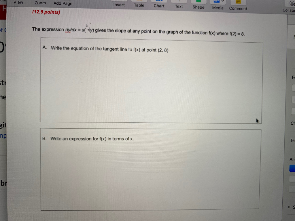 Solved Ju Insert Zoom Add Page (12.5 points) Table Chart | Chegg.com