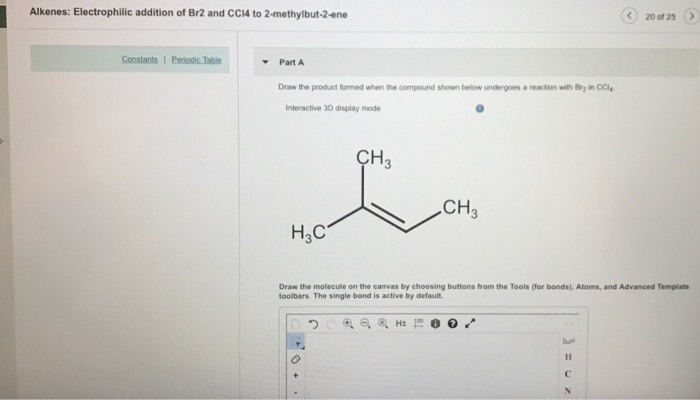 Solved Alkenes: Electrophilic addition of Br2 and CCl4 to | Chegg.com