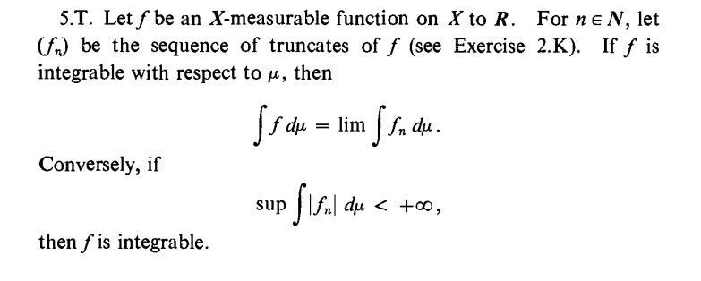 Solved 5.T. Let f be an X-measurable function on X to R. For | Chegg.com