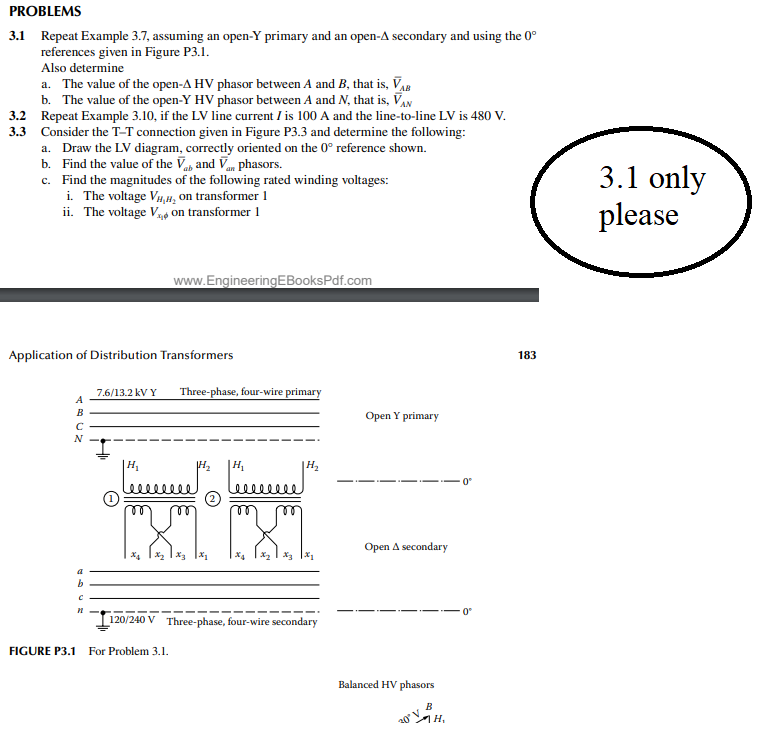 Solved PROBLEMS 3.1 Repeat Example 3.7, assuming an open-Y | Chegg.com