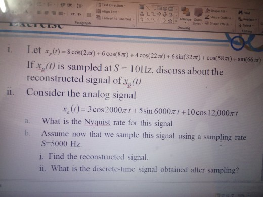 Solved answer all the parts of the exercise in the picture ( | Chegg.com