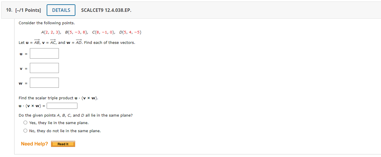 Solved Consider the following points. | Chegg.com