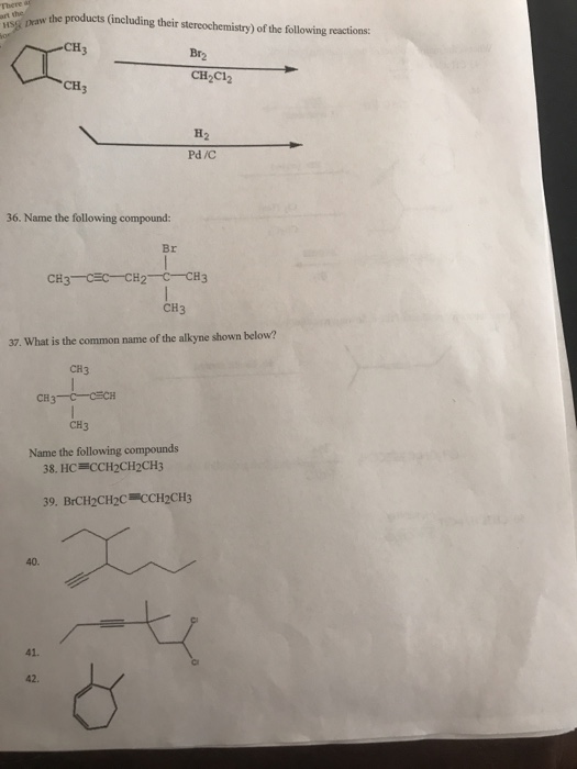 Solved E) 4-methyl-2-pentanol 27. What is the major product | Chegg.com