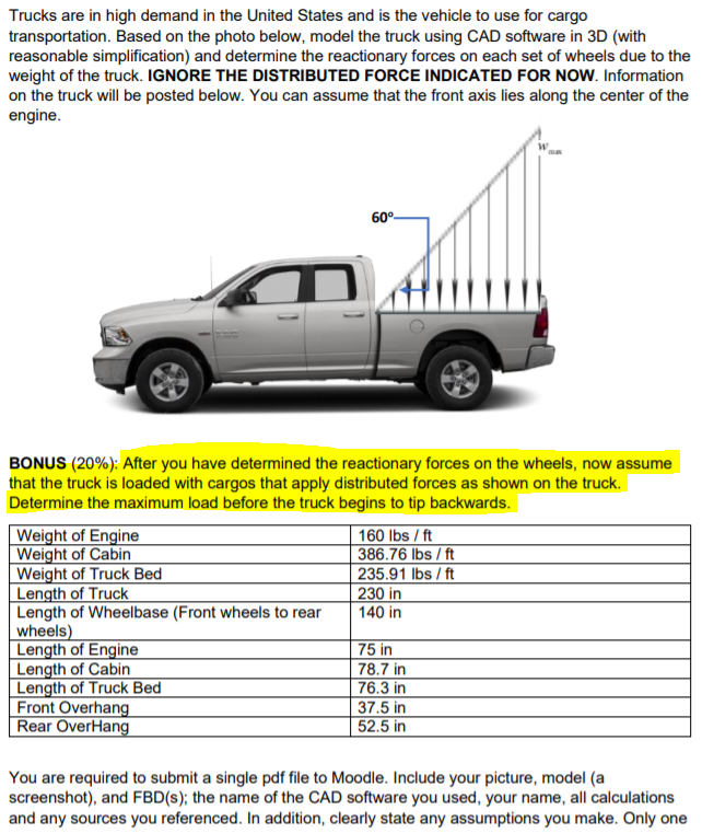 Find: -Reactionary forces on each of the wheels | Chegg.com
