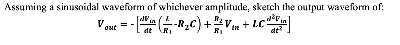 Solved Sketch the output waveform | Chegg.com