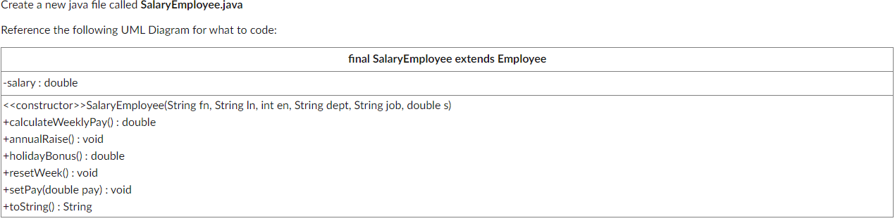 Solved USING JAVA CODE THE FOLLOWING: PART 1: MODIFY | Chegg.com
