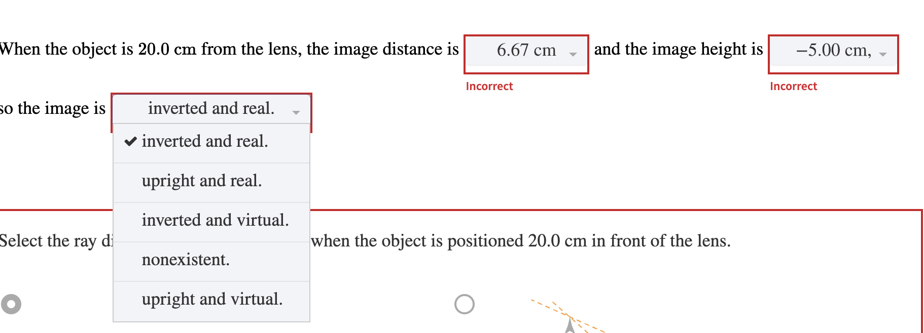 Solved A 15.0-cm-tall object is located in front of a | Chegg.com