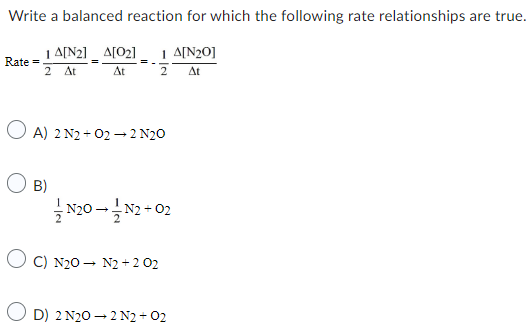Solved Write a balanced reaction for which the following | Chegg.com