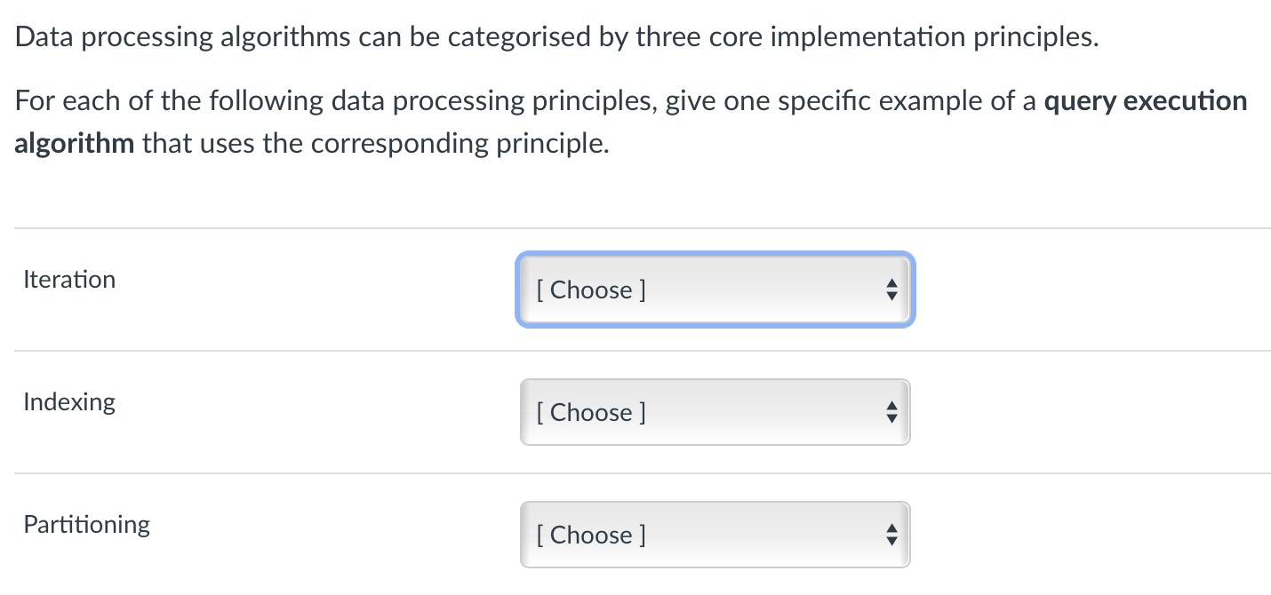 Solved Data processing algorithms can be categorised by | Chegg.com