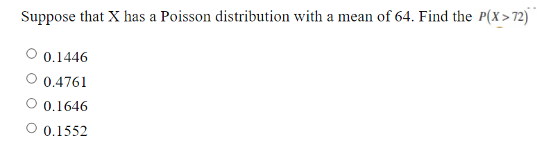 Solved Suppose that X has a Poisson distribution with a mean | Chegg.com
