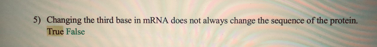 Solved 1) mRNA lifespan is determined by leader and trailer | Chegg.com
