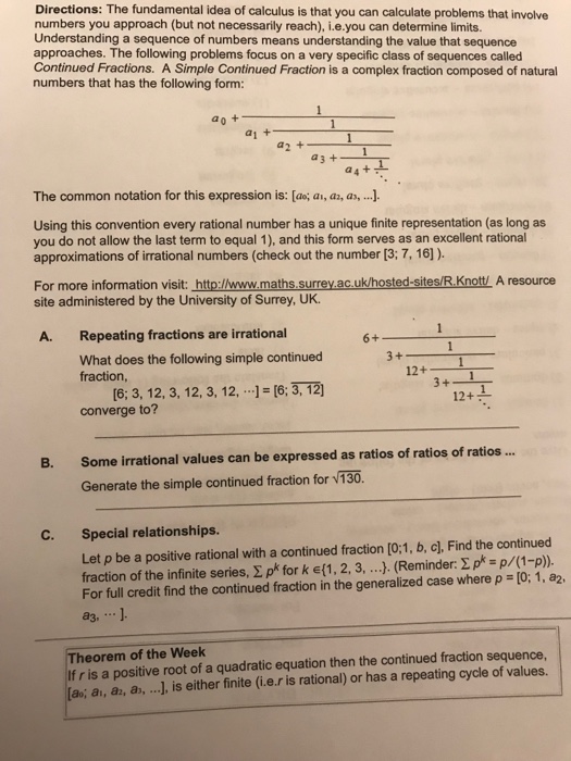 Solved Directions: The fundamental idea of calculus is that | Chegg.com