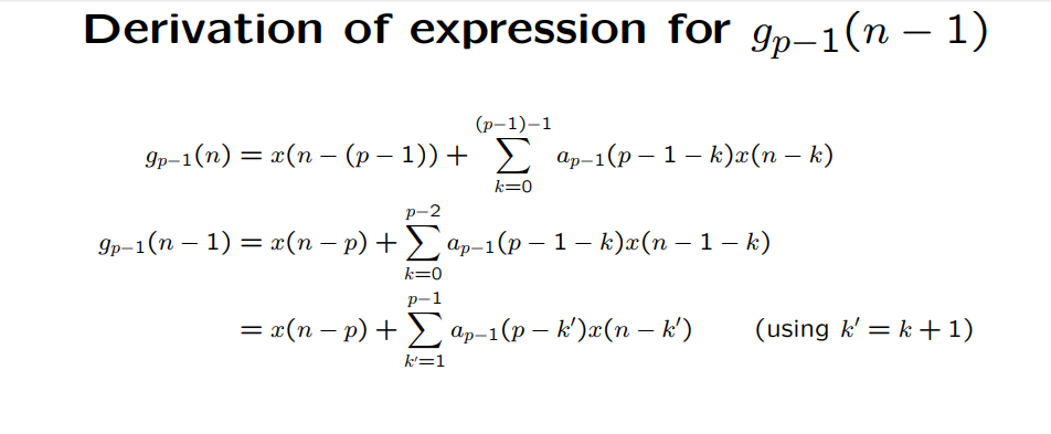 Solved 1 The Forward And Backward Prediction Errors Are 