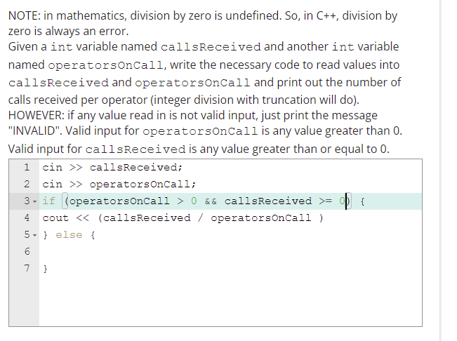 Solved NOTE In Mathematics Division By Zero Is Undefined Chegg
