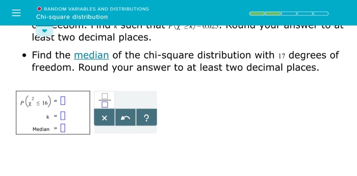 Solved RAN... Chi-s.. Use the calculator provided to solve | Chegg.com