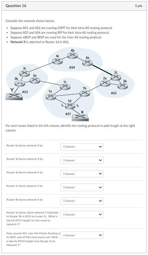 Solved Consider the network shown below. - Suppose AS1 and | Chegg.com