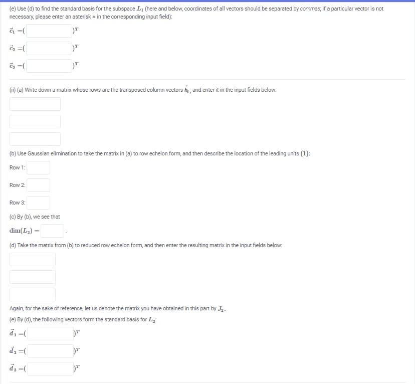 Solved (Subspaces: Bases \& Dimensions, Sums of Subspaces). | Chegg.com