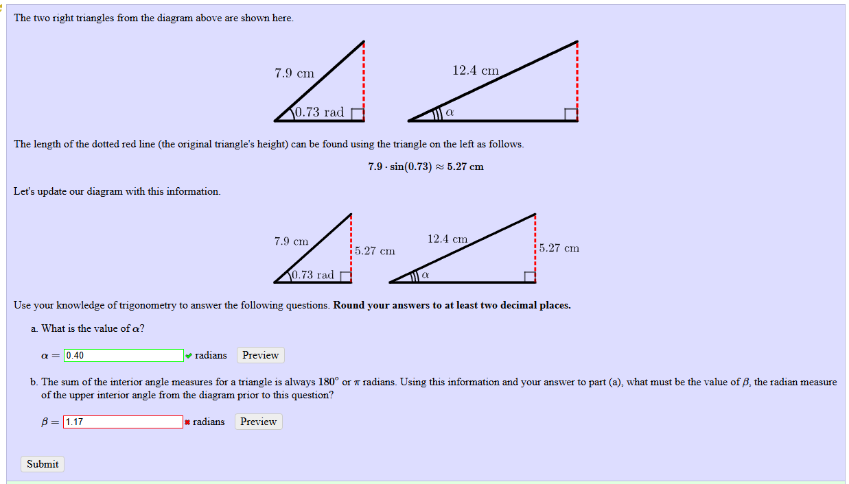 Solved The two right triangles from the diagram above are | Chegg.com