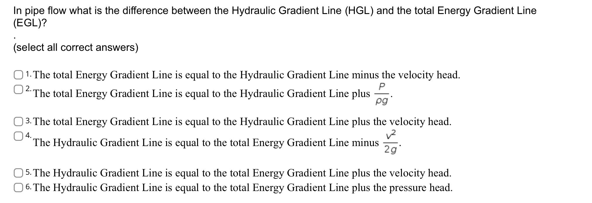 Solved In pipe flow what is the difference between the | Chegg.com