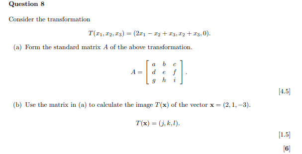 Solved Consider the transformation | Chegg.com