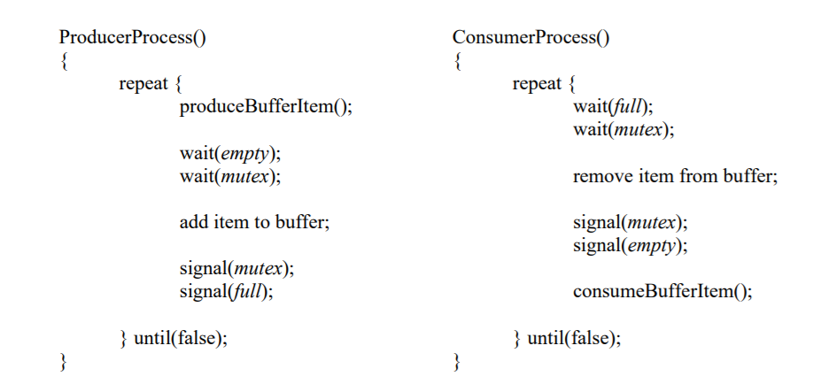 Solved 20. Program the bounded buffer example from section | Chegg.com