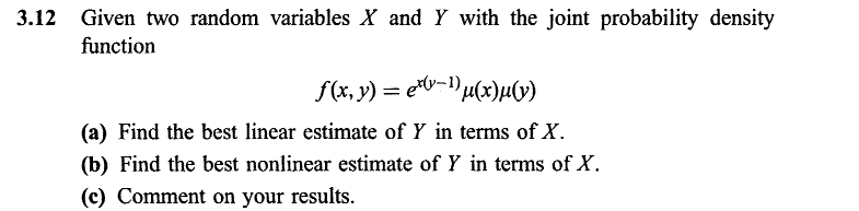 312 ﻿given Two Random Variables X ﻿and Y ﻿with The 4584