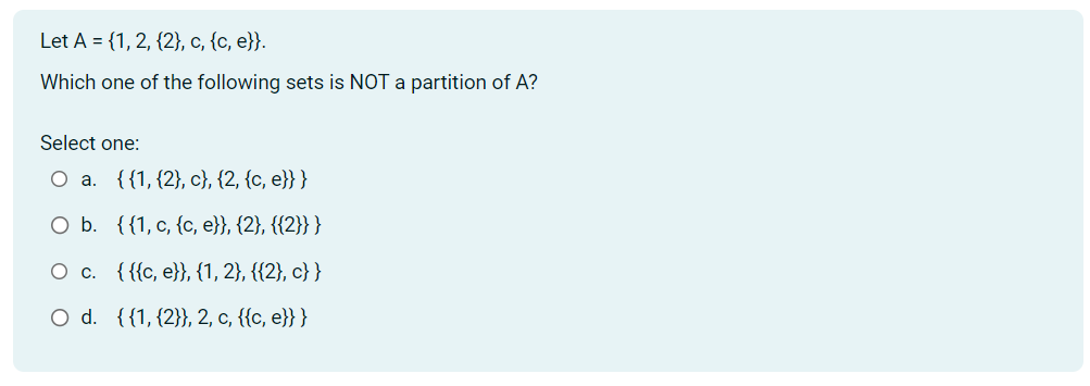 Solved Consider the following sets, where \\( U \\) | Chegg.com