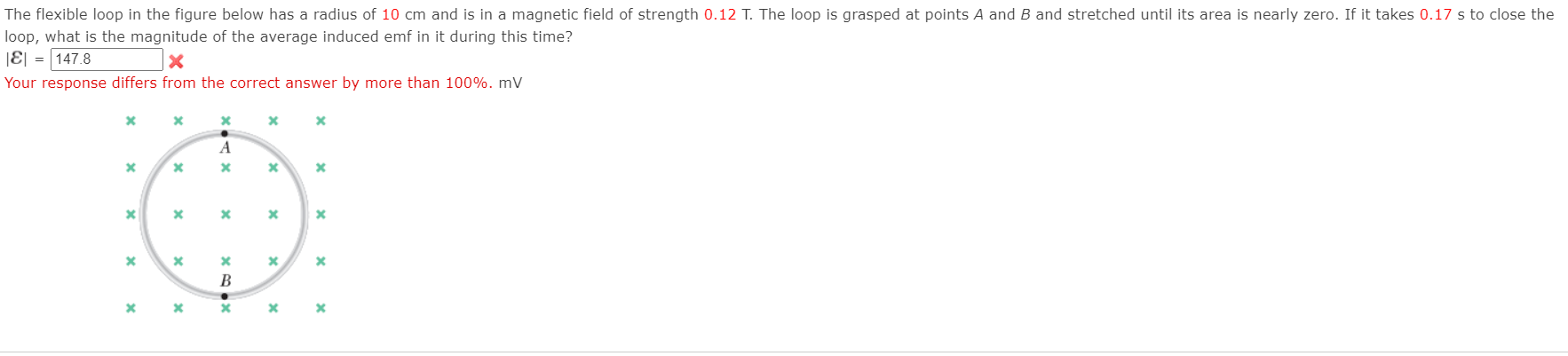 Solved The flexible loop in the figure below has a radius of | Chegg.com