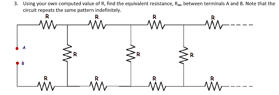 Solved 3. Using your own computed value of R, find the | Chegg.com