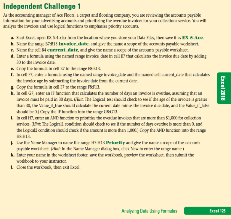 Solved Independent Challenge 1 As the accounting manager of | Chegg.com