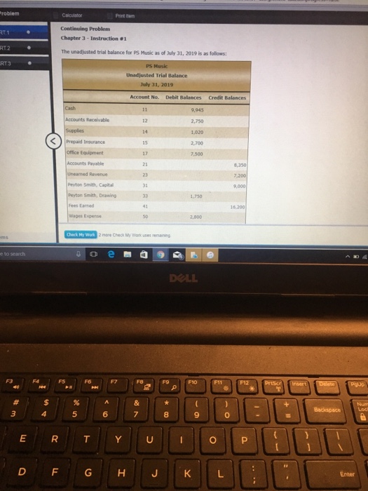 Solved Print Item Continuing Problem Chapter 3-Instruction | Chegg.com