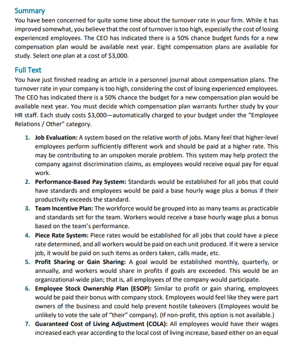 Summary You have been concerned for quite some time | Chegg.com