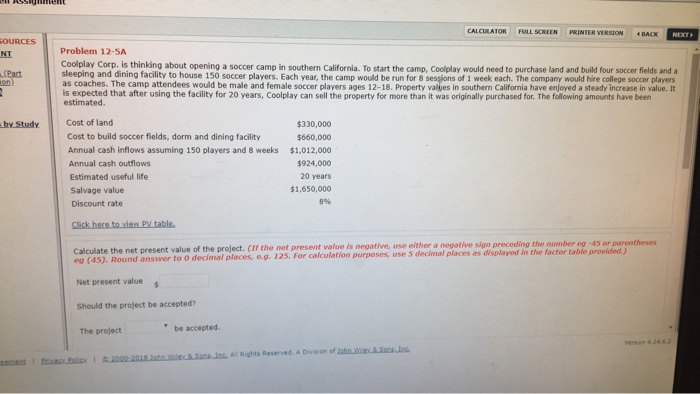 Solved CALCULATOR OURCES NT Problem 12-5A Coolplay Corp. is | Chegg.com